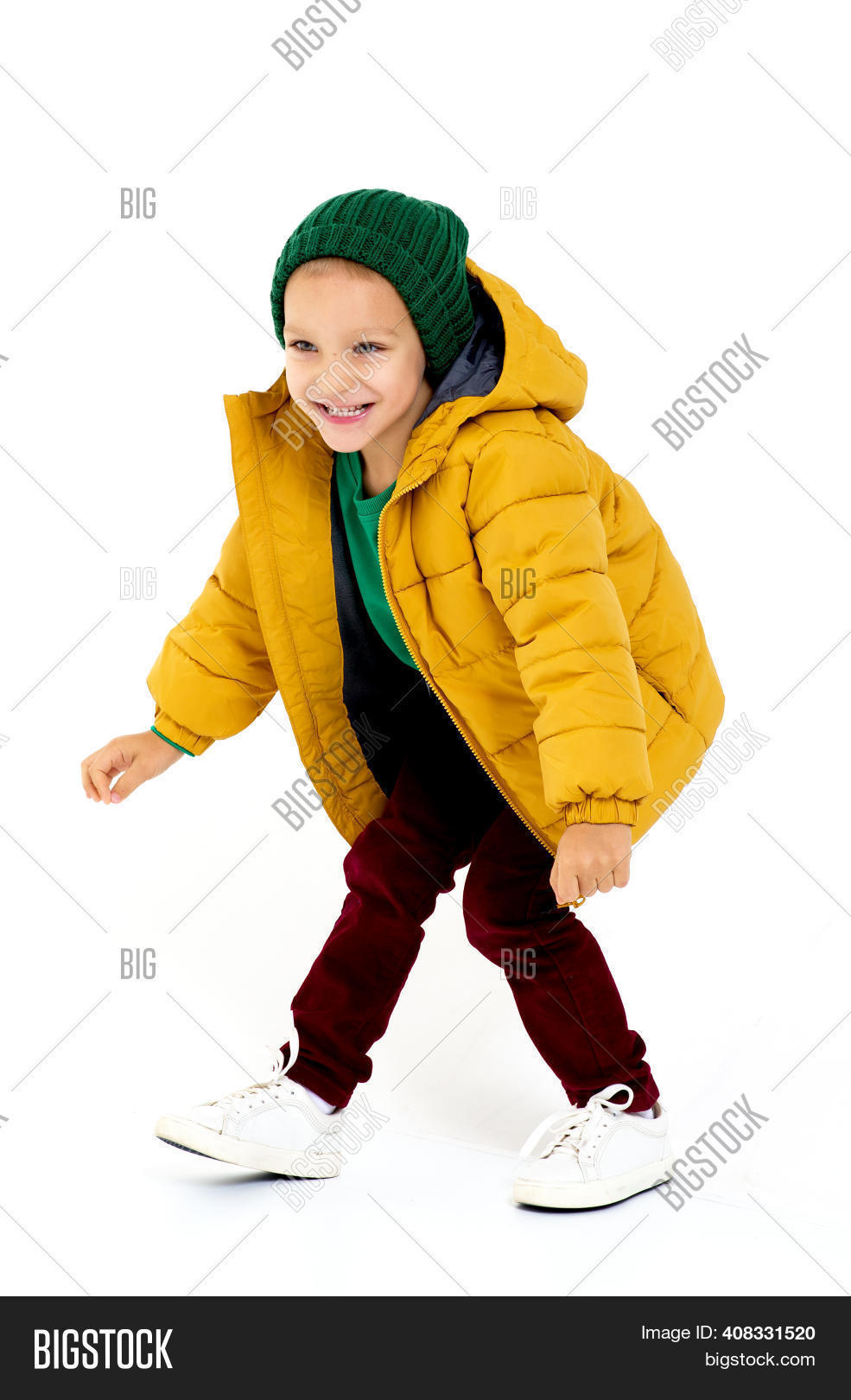 Cute Boy Winter Jacket Image & Photo (Free Trial) | Bigstock
