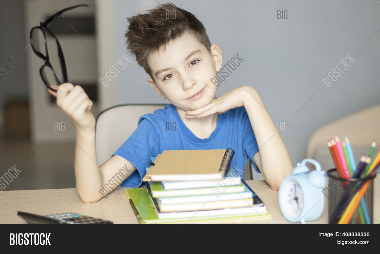 Cute Little Boy Doing Image & Photo (Free Trial) | Bigstock
