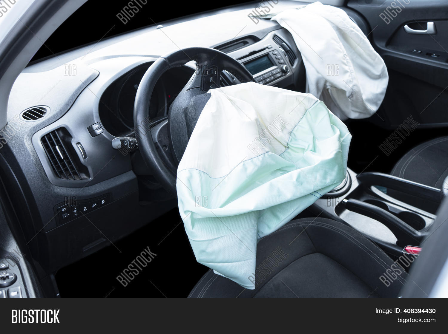 Airbag Exploded Car Image & Photo (Free Trial) | Bigstock