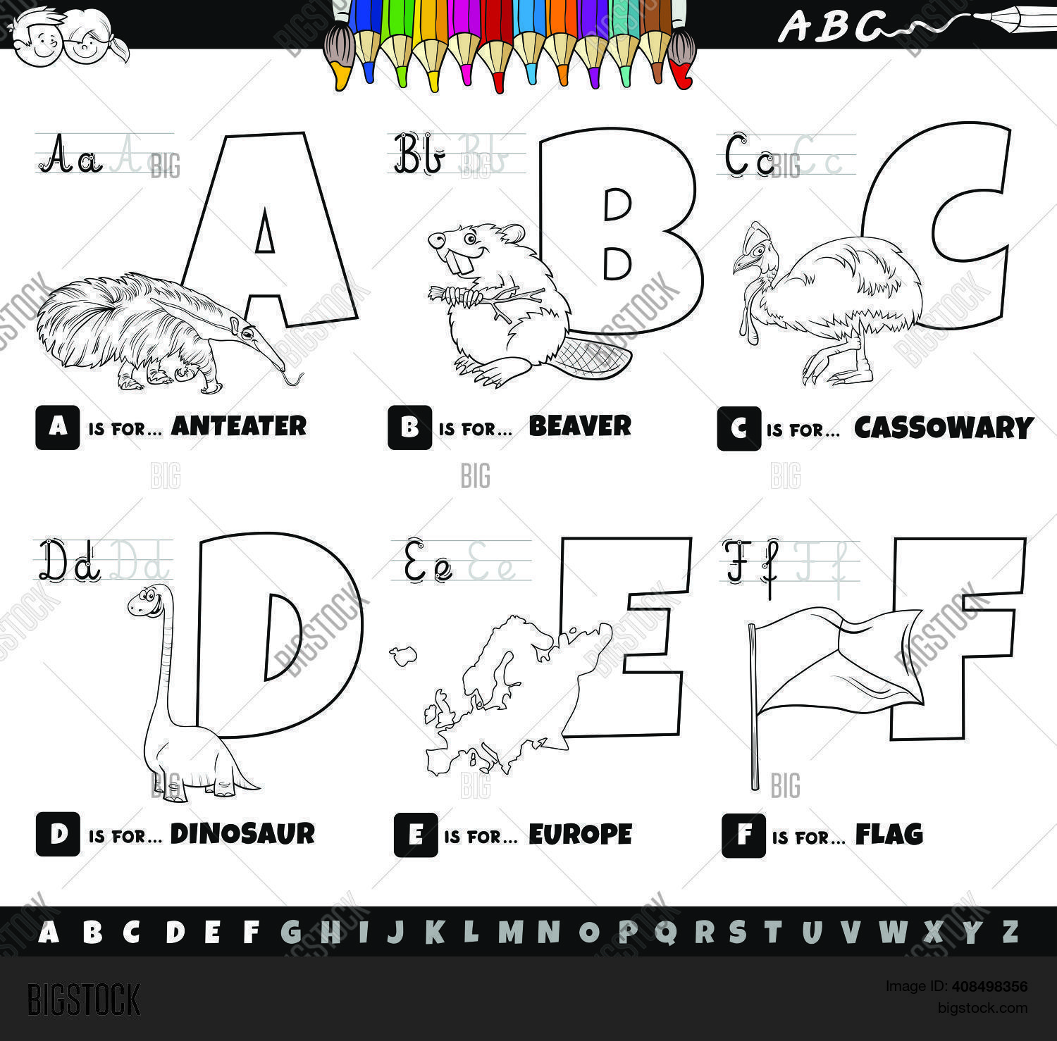 Black White Cartoon Vector & Photo (Free Trial) | Bigstock