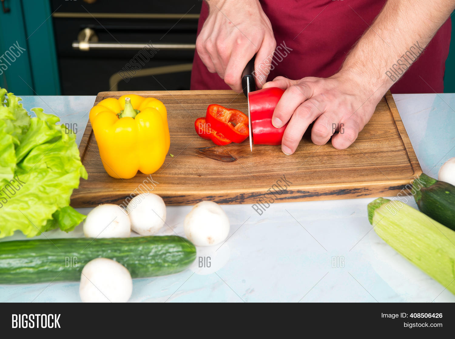 Vegetables Getting Cut Image & Photo (Free Trial) | Bigstock