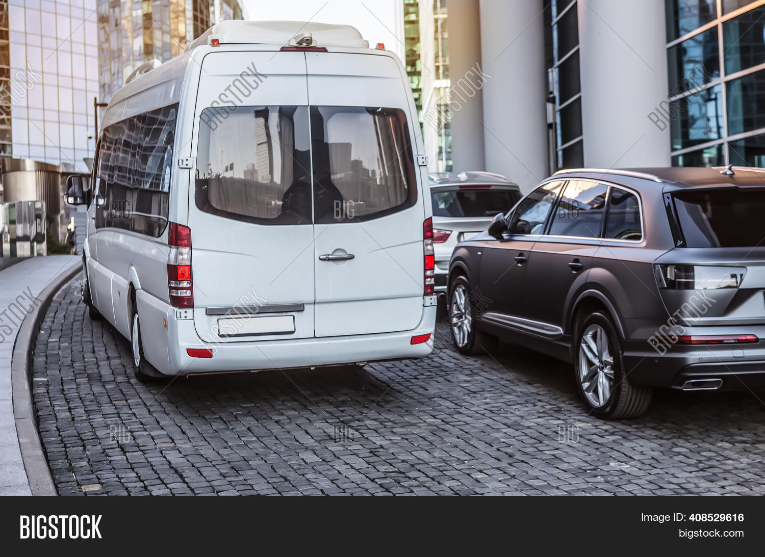 White Mini Bus Moves Image & Photo (Free Trial) | Bigstock