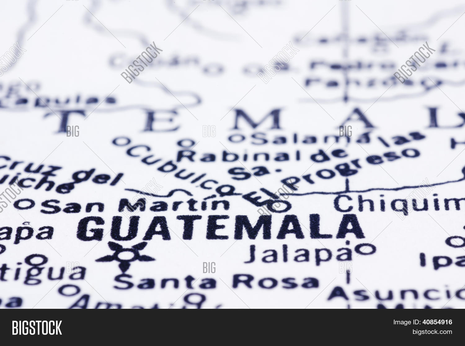 Close Guatemala On Map Image & Photo (Free Trial) | Bigstock