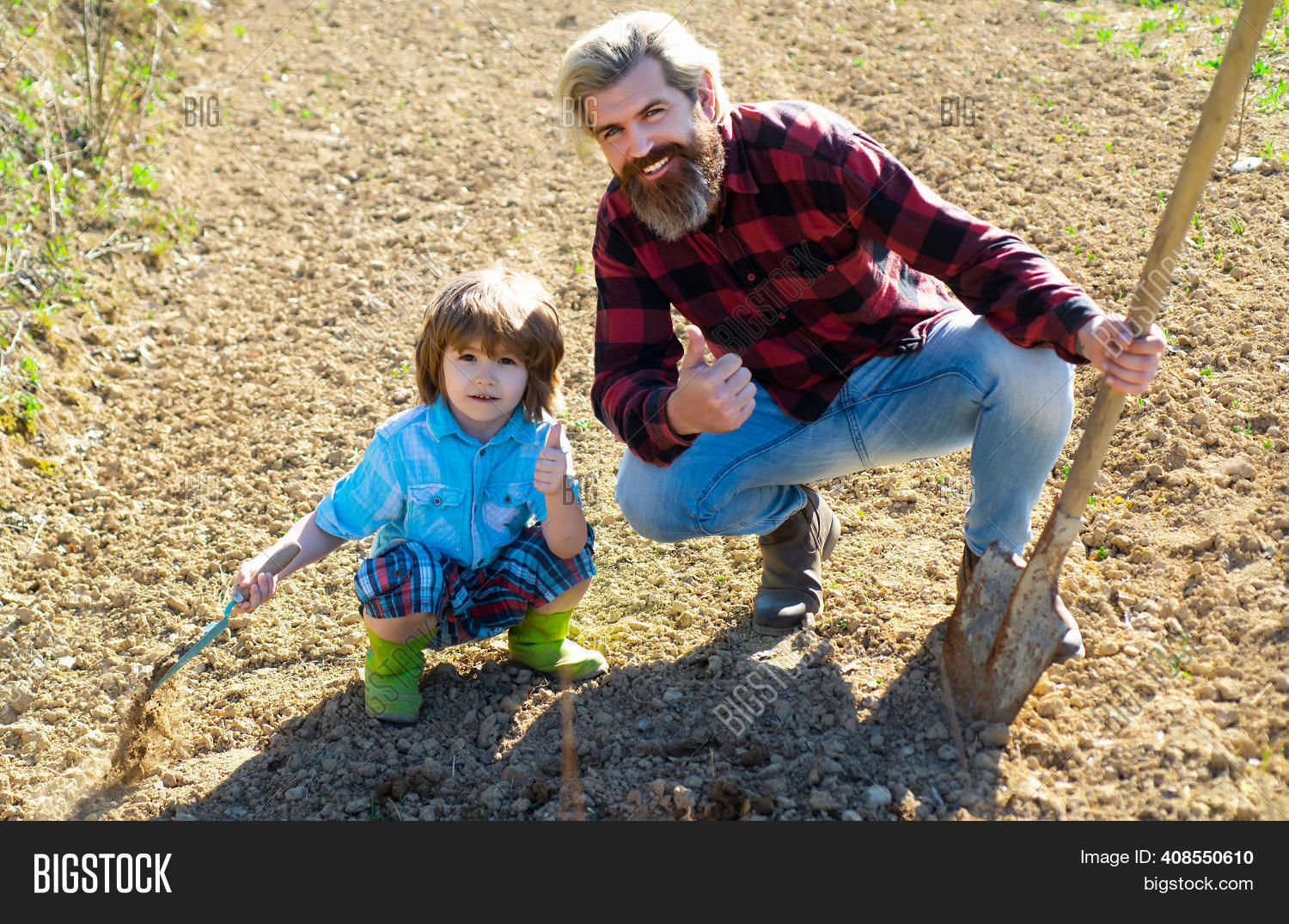 Family Planting Tree Image & Photo (Free Trial) | Bigstock