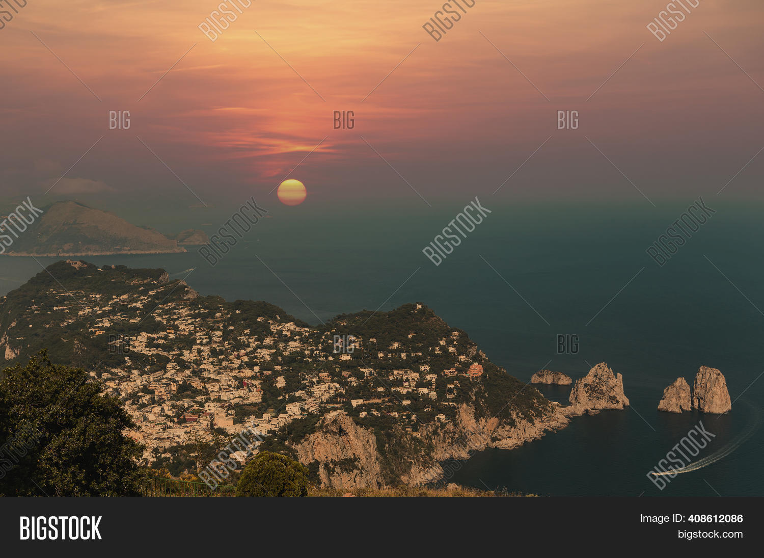 Panorama Capri Island Image & Photo (Free Trial) | Bigstock