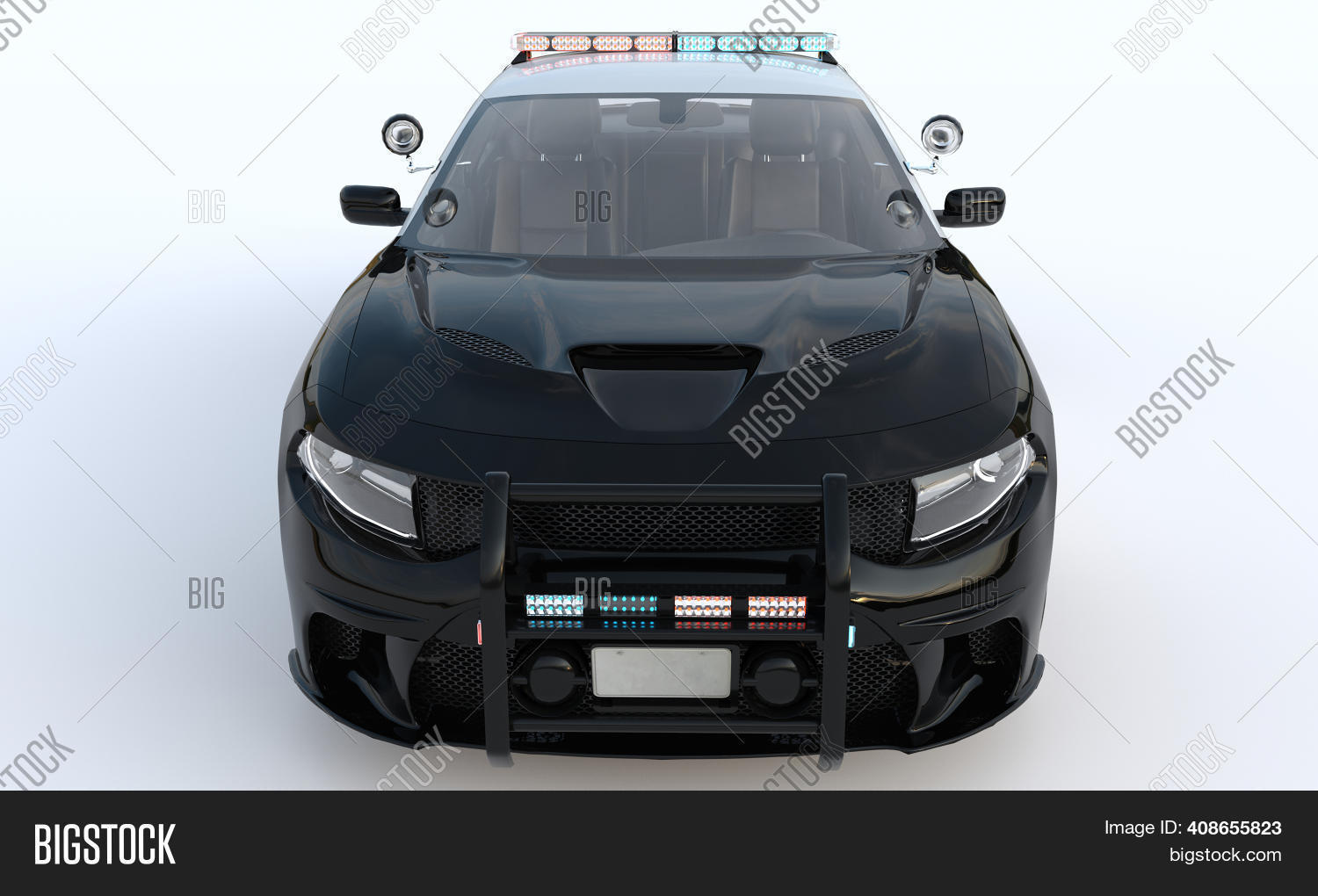 Police Car Model 3d On Image & Photo (Free Trial) | Bigstock