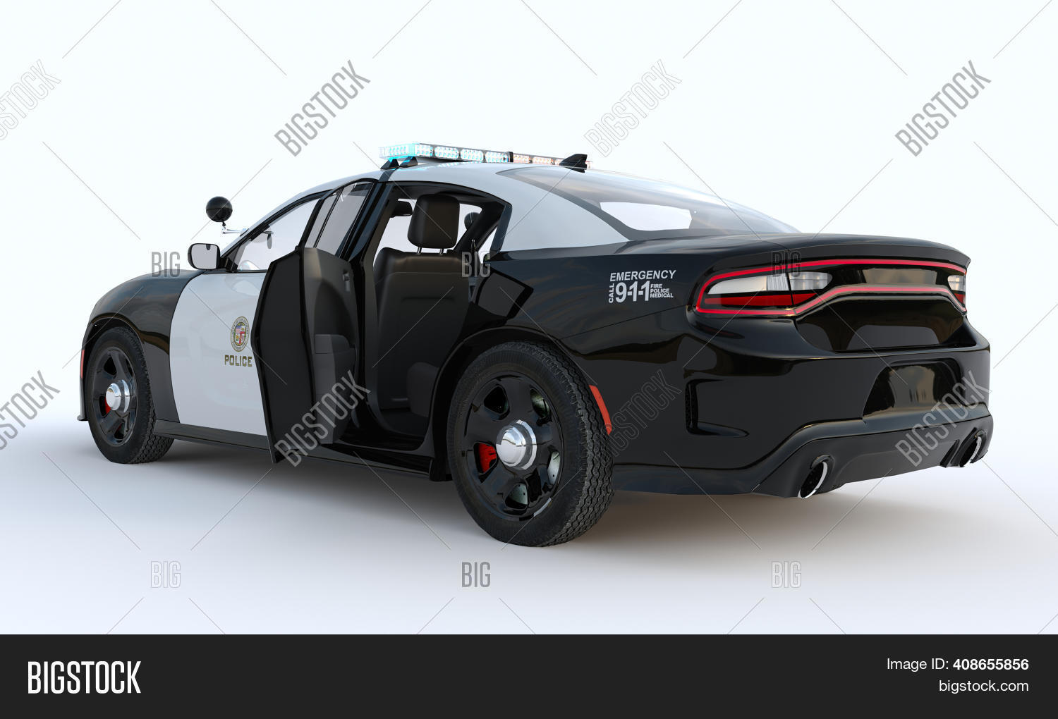 Police Car Model On Image & Photo (Free Trial) | Bigstock