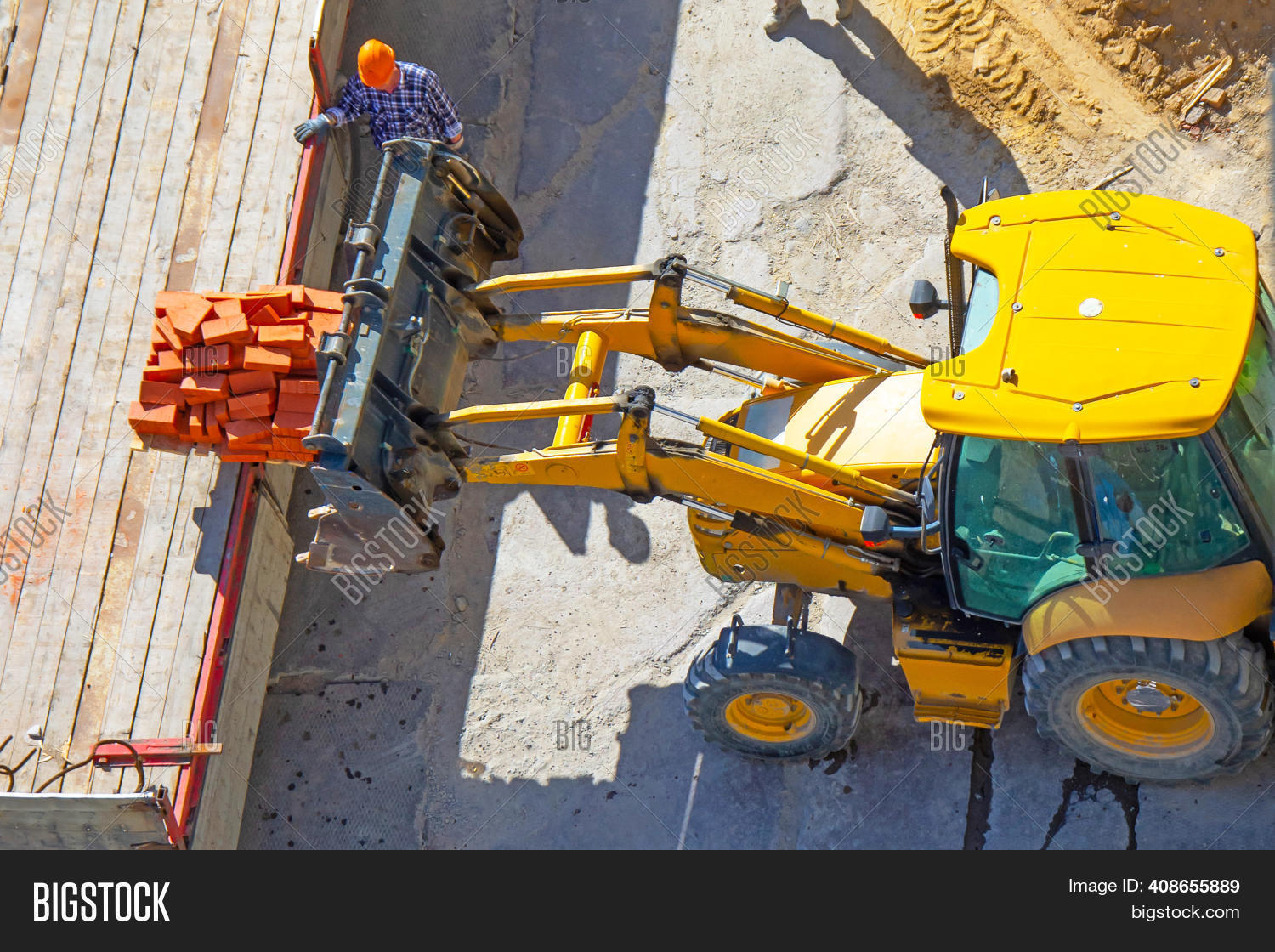 Loading Bricks Into Image & Photo (Free Trial) | Bigstock