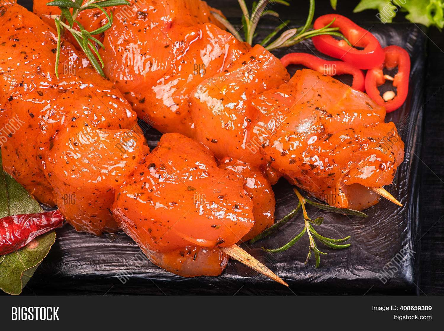 Chicken Pieces Kebabs Image & Photo (Free Trial) | Bigstock