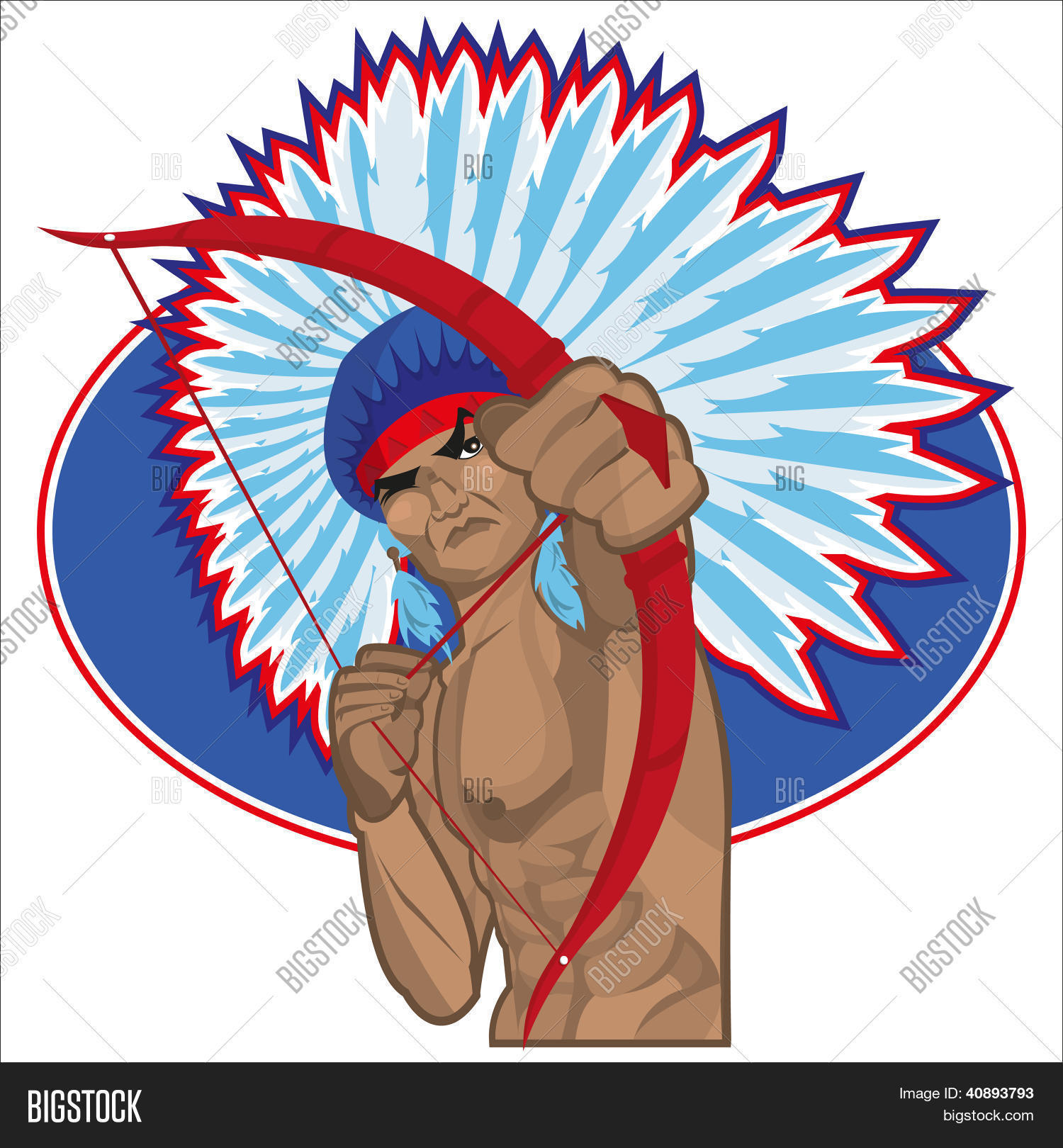 Indian Redskin Vector & Photo (Free Trial) | Bigstock