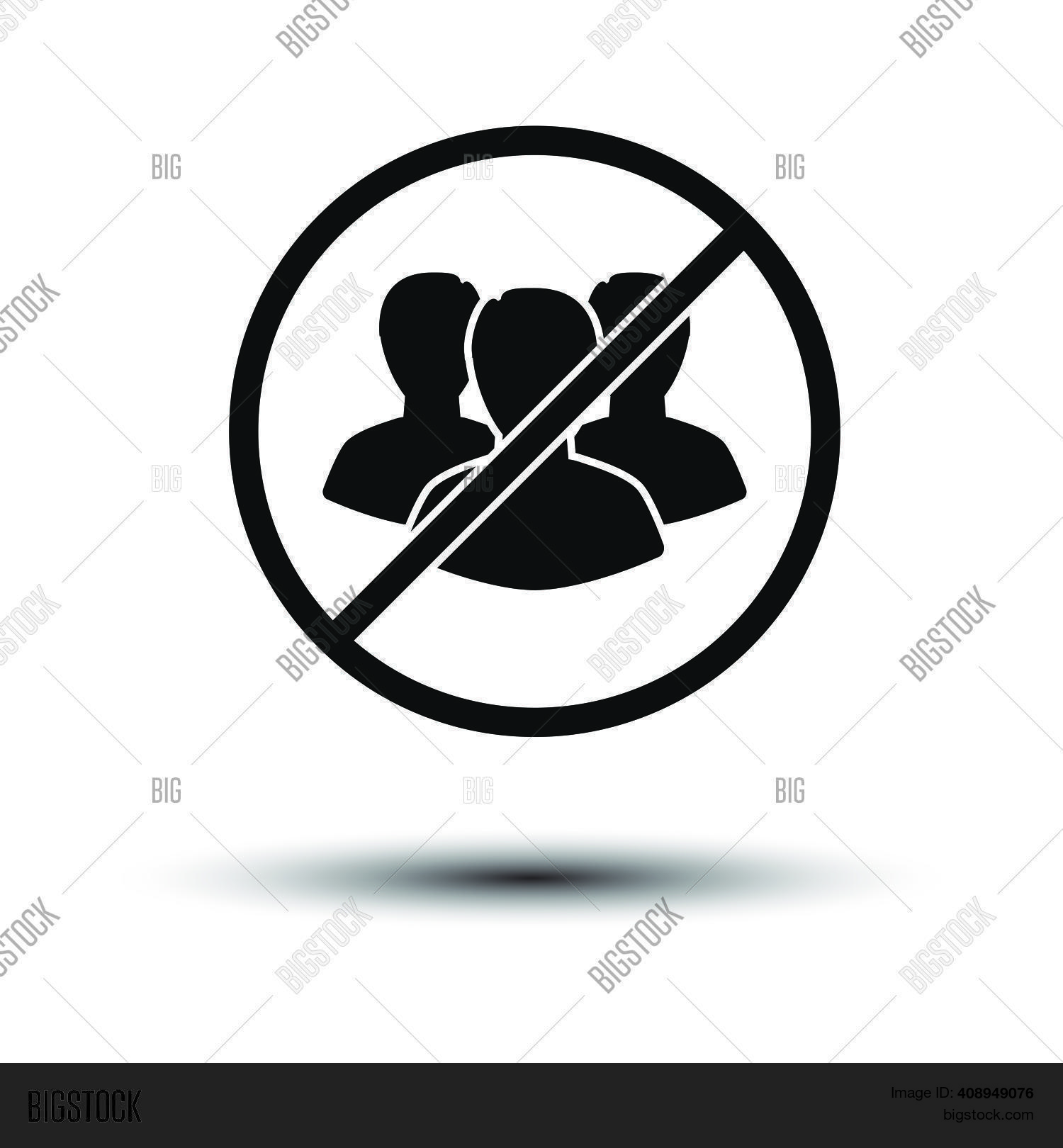 No Meeting Icon. Vector & Photo (Free Trial) | Bigstock
