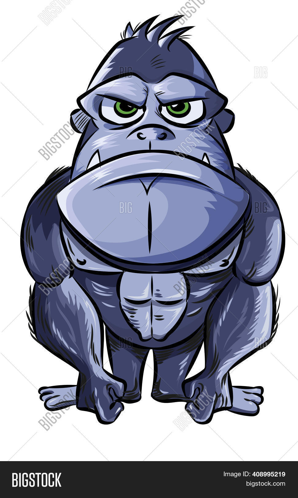 Angry Gorilla Cartoon Image & Photo (Free Trial) | Bigstock