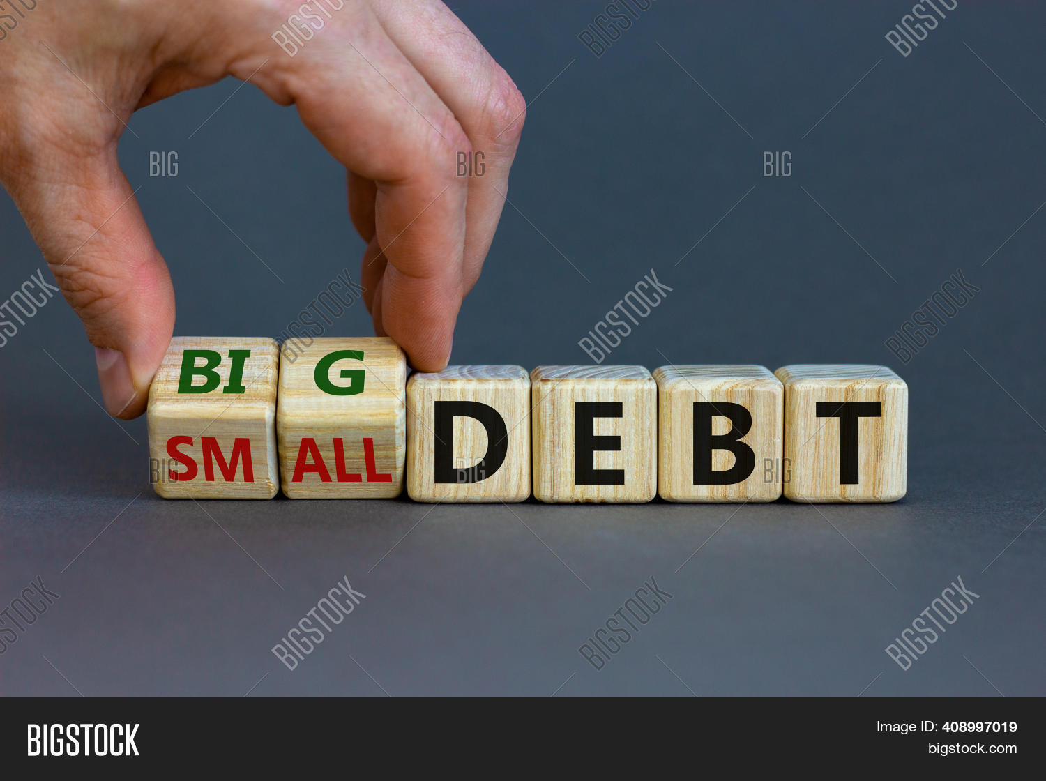 Big Small Debt Symbol Image & Photo (Free Trial) | Bigstock