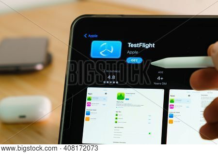 Test Flight Logo Shown Image & Photo (Free Trial) | Bigstock