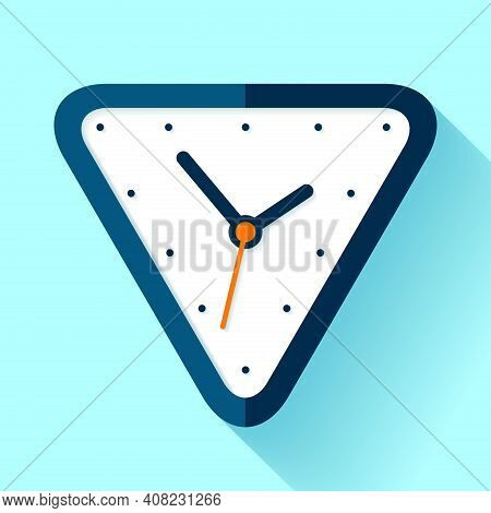 Triangle Clock Icon Vector & Photo (Free Trial) | Bigstock