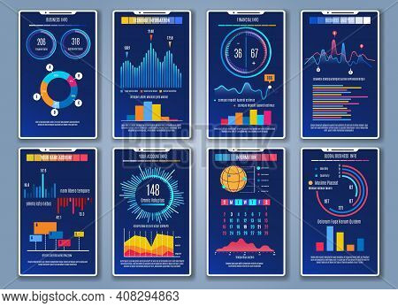 Mobile Charts Cards. Vector & Photo (Free Trial) | Bigstock