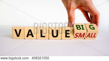 Small Big Value Symbol Image & Photo (Free Trial) | Bigstock