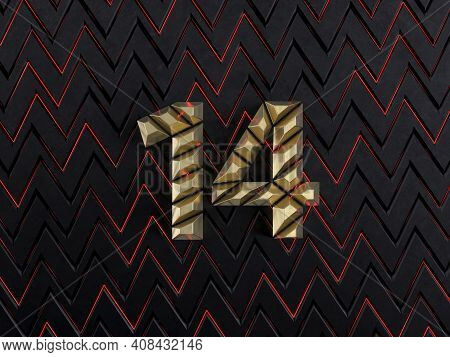 Number Fourteen ( Image & Photo (Free Trial) | Bigstock