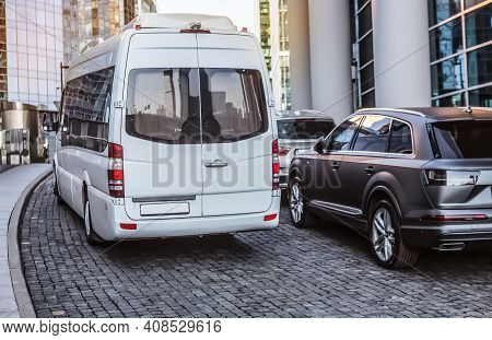 White Mini Bus Moves Image & Photo (Free Trial) | Bigstock