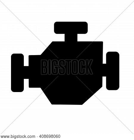 Engine Icon On White Vector & Photo (Free Trial) | Bigstock