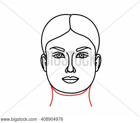 Woman's Face On White Vector & Photo (Free Trial) | Bigstock