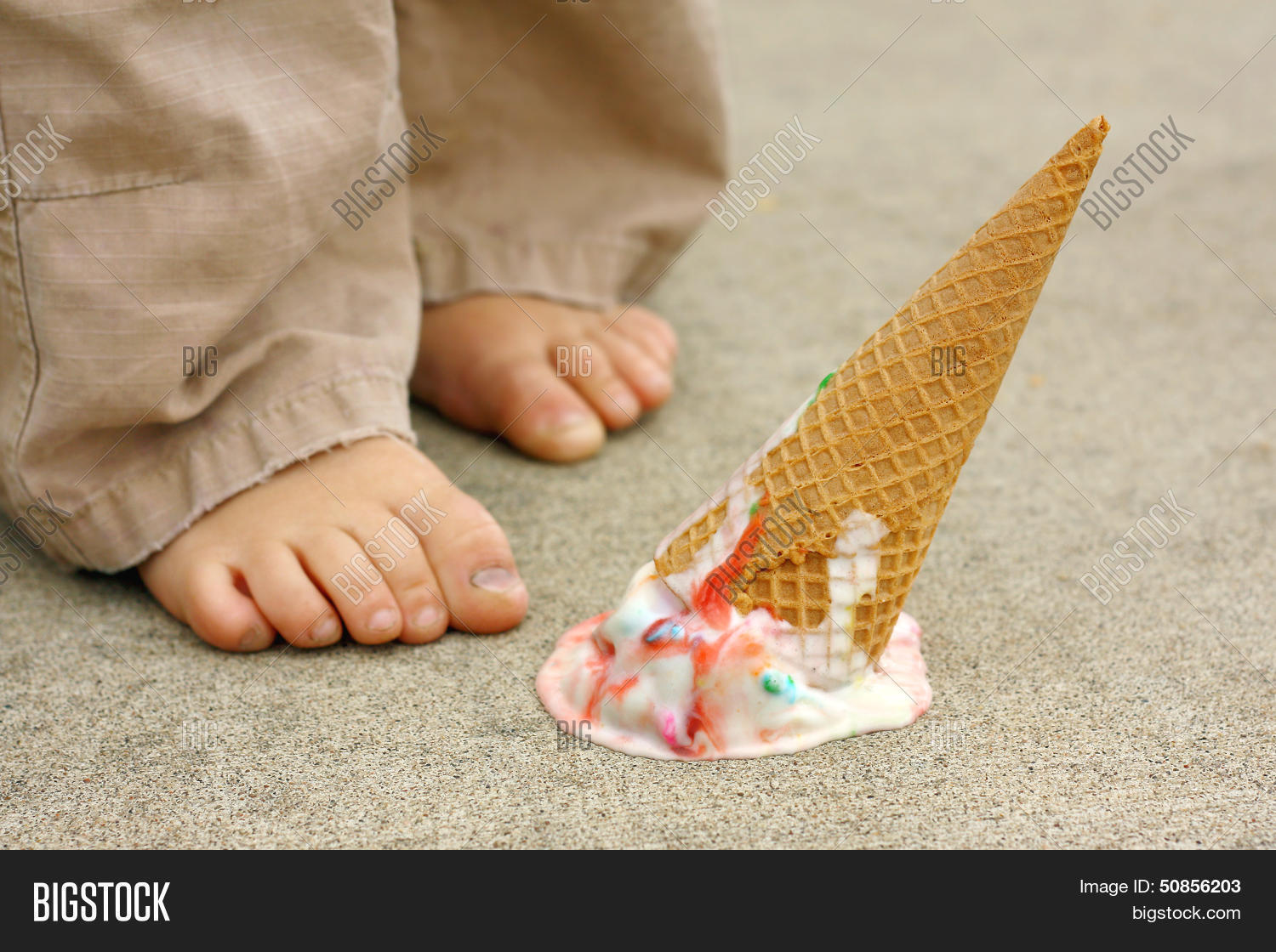 Dropped Ice Cream Cone Image & Photo (Free Trial) | Bigstock