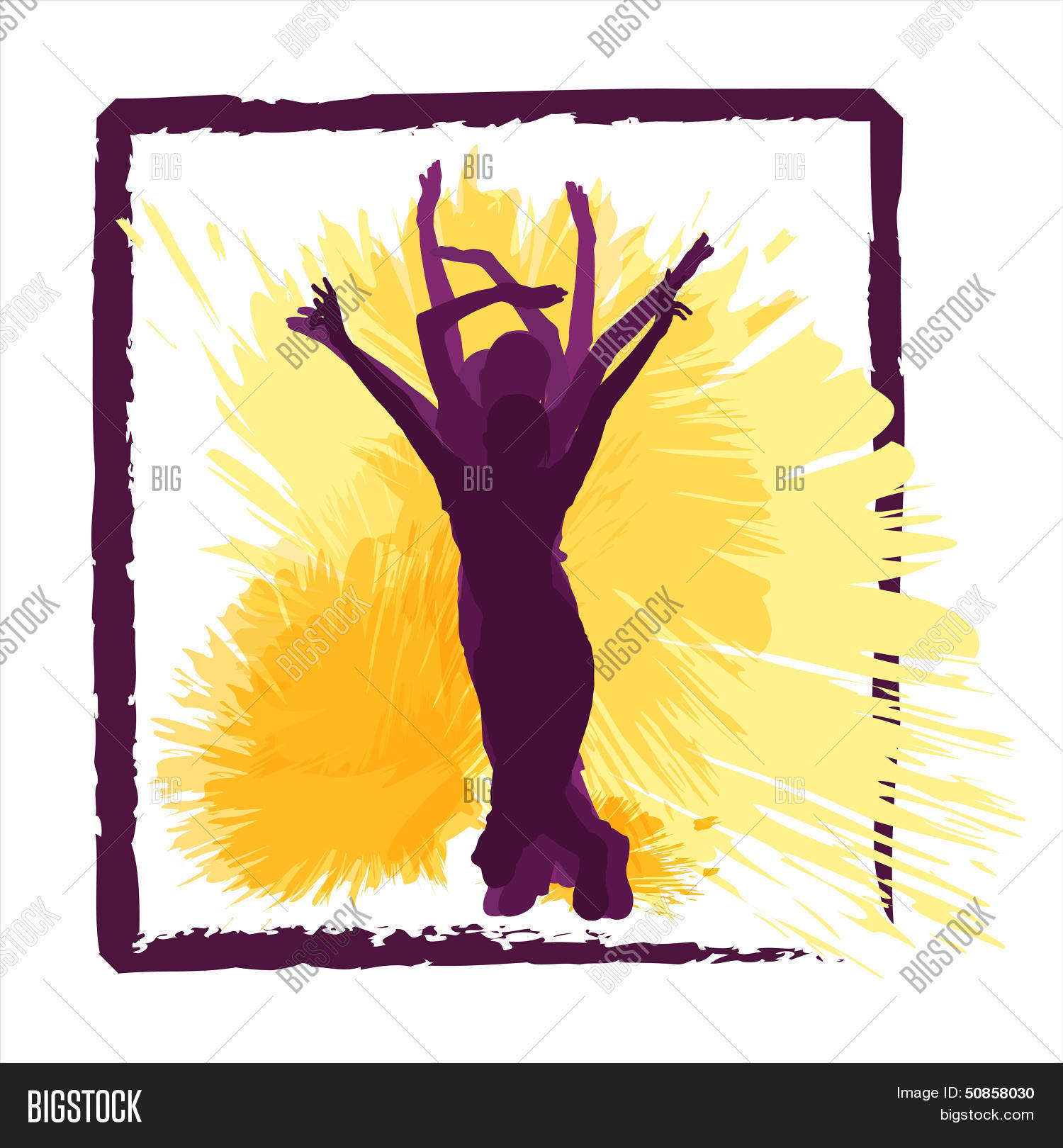 Framed Dancing Vector & Photo (Free Trial) | Bigstock