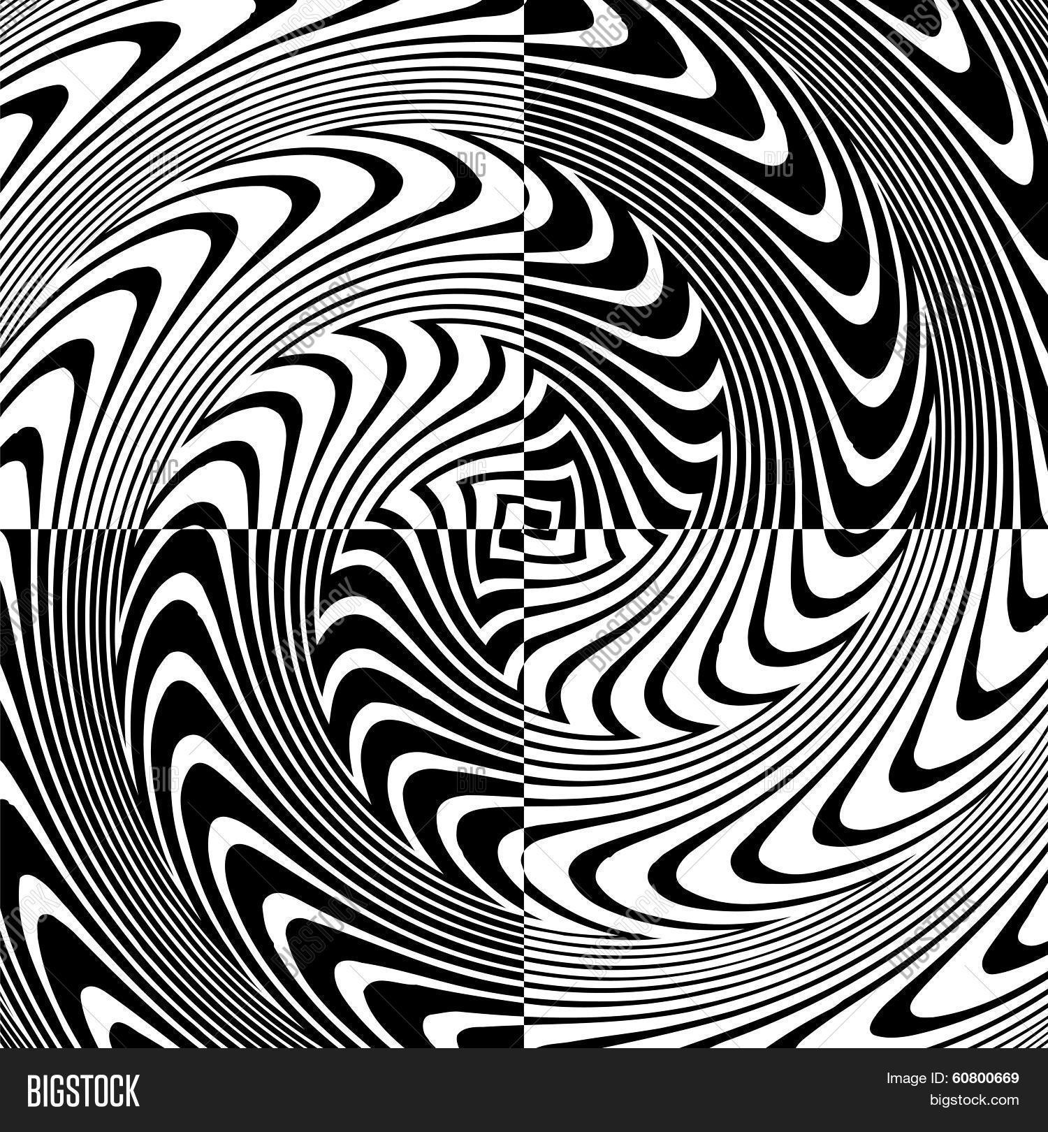Black White Hypnotic Vector & Photo (Free Trial) | Bigstock