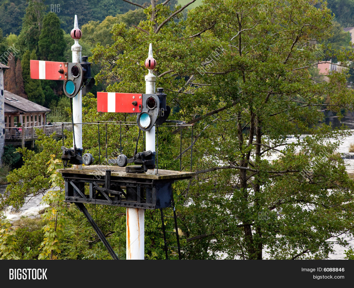 Old Railway Semaphore Image & Photo (Free Trial) | Bigstock
