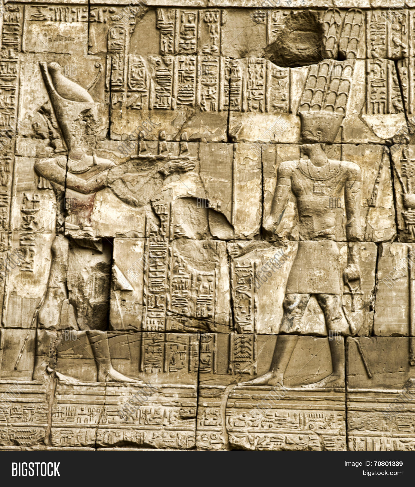 Hieroglyphic Pharaoh Image & Photo (Free Trial) | Bigstock