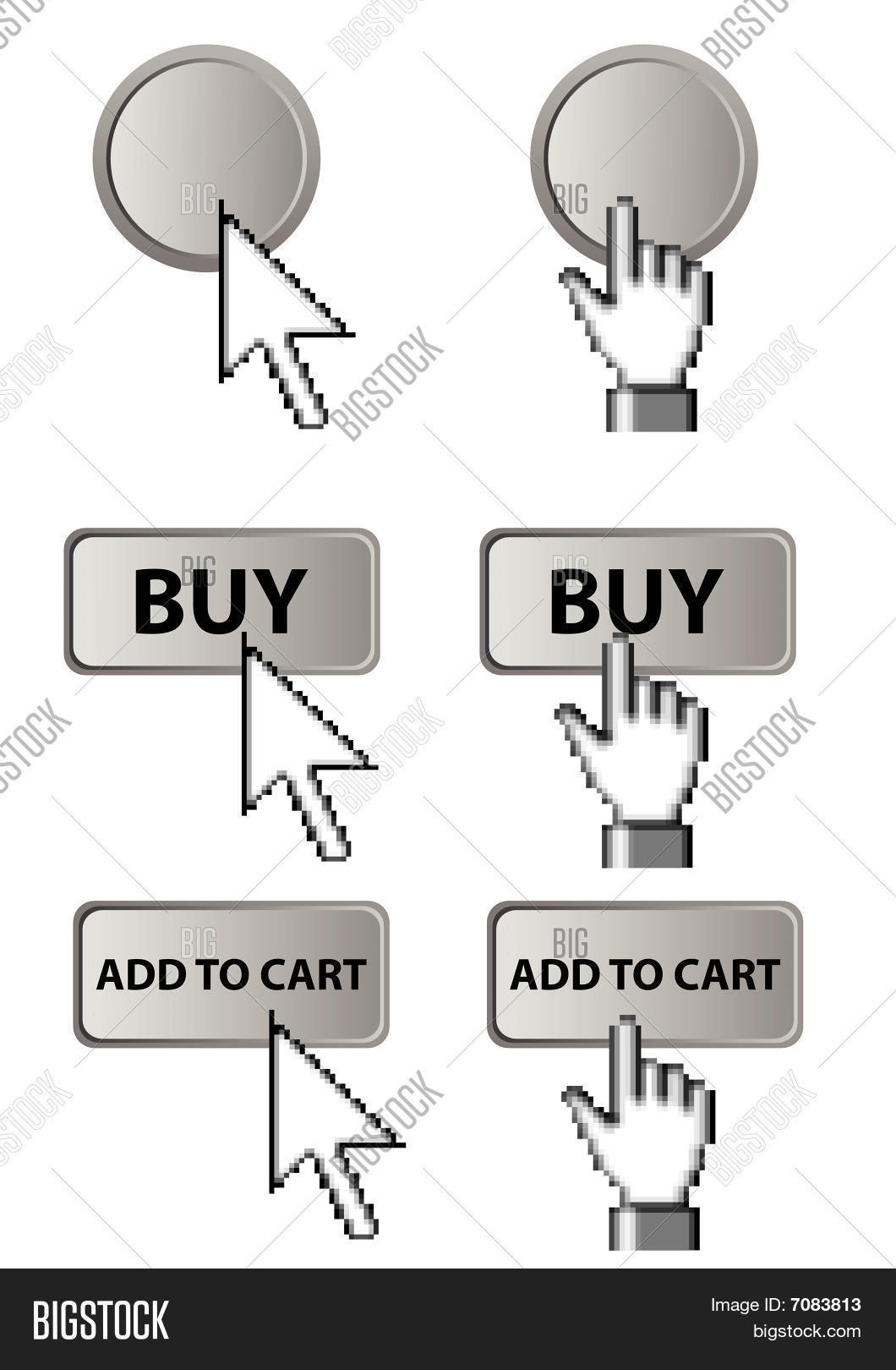 Set Mouse Cursors Vector & Photo (Free Trial) | Bigstock