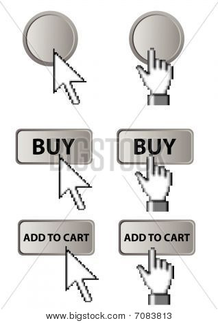 Set Mouse Cursors Vector & Photo (Free Trial) | Bigstock