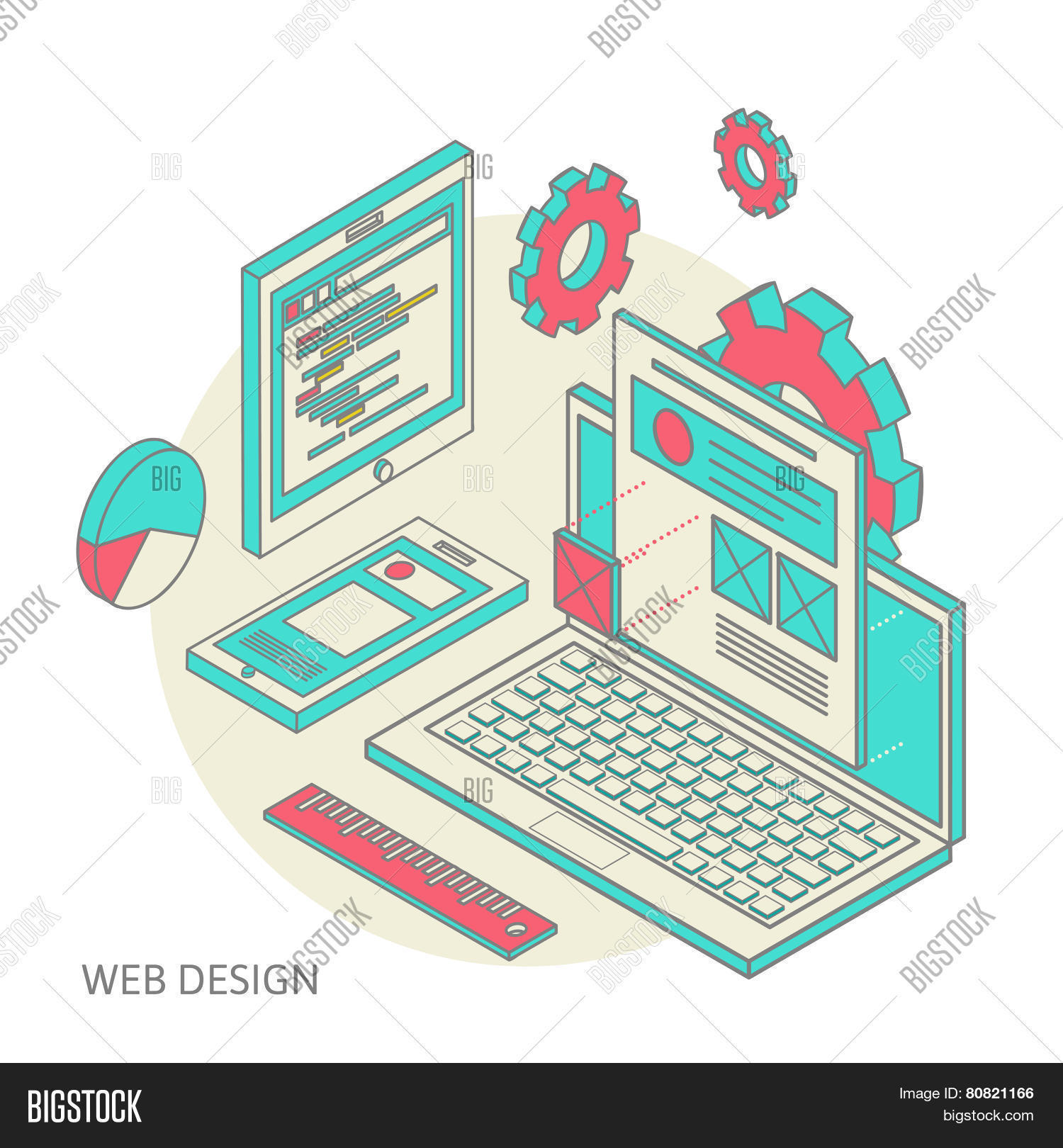Mobile Desktop Vector & Photo (Free Trial) | Bigstock