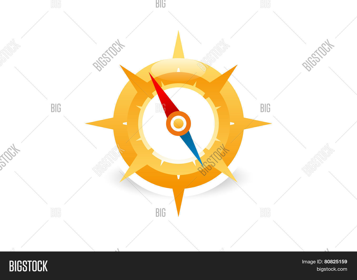 Compas Vector Logo Vector & Photo (Free Trial) | Bigstock