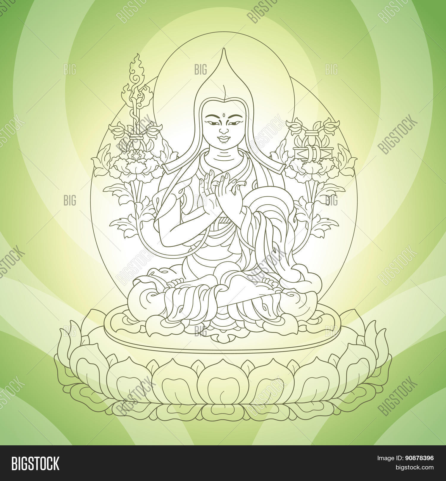 Eastern God Vector & Photo (Free Trial) | Bigstock