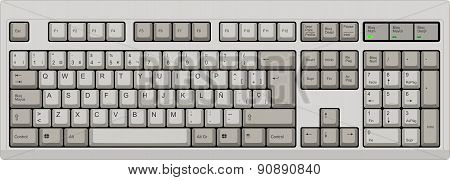 Spanish Qwerty Sp Vector & Photo (Free Trial) | Bigstock