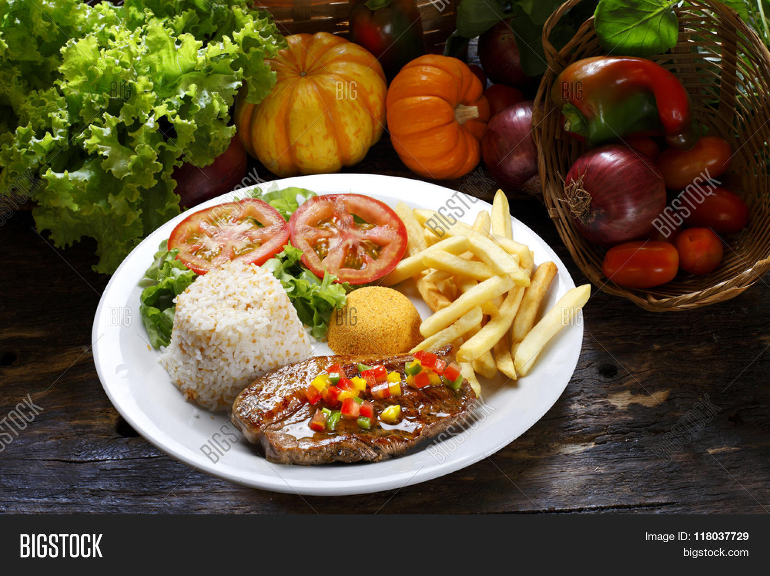 Picanha Potato Rice Image & Photo (Free Trial) | Bigstock