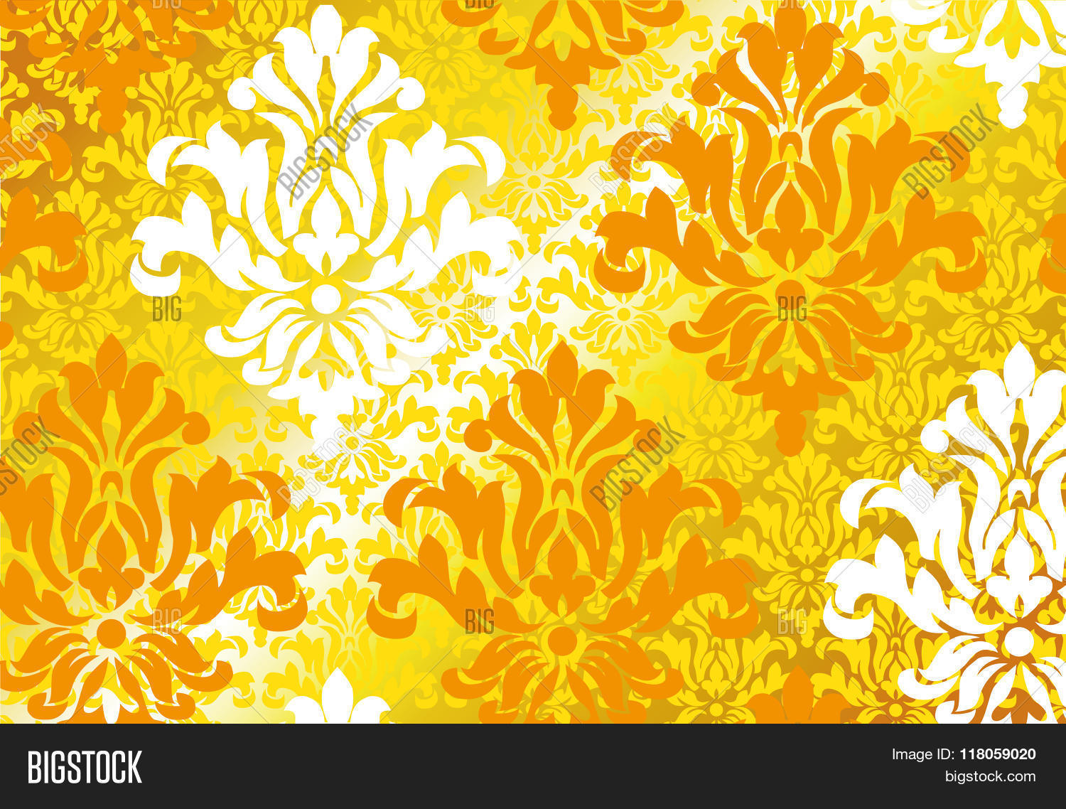 Damask Pattern Vector And Photo Free Trial Bigstock 