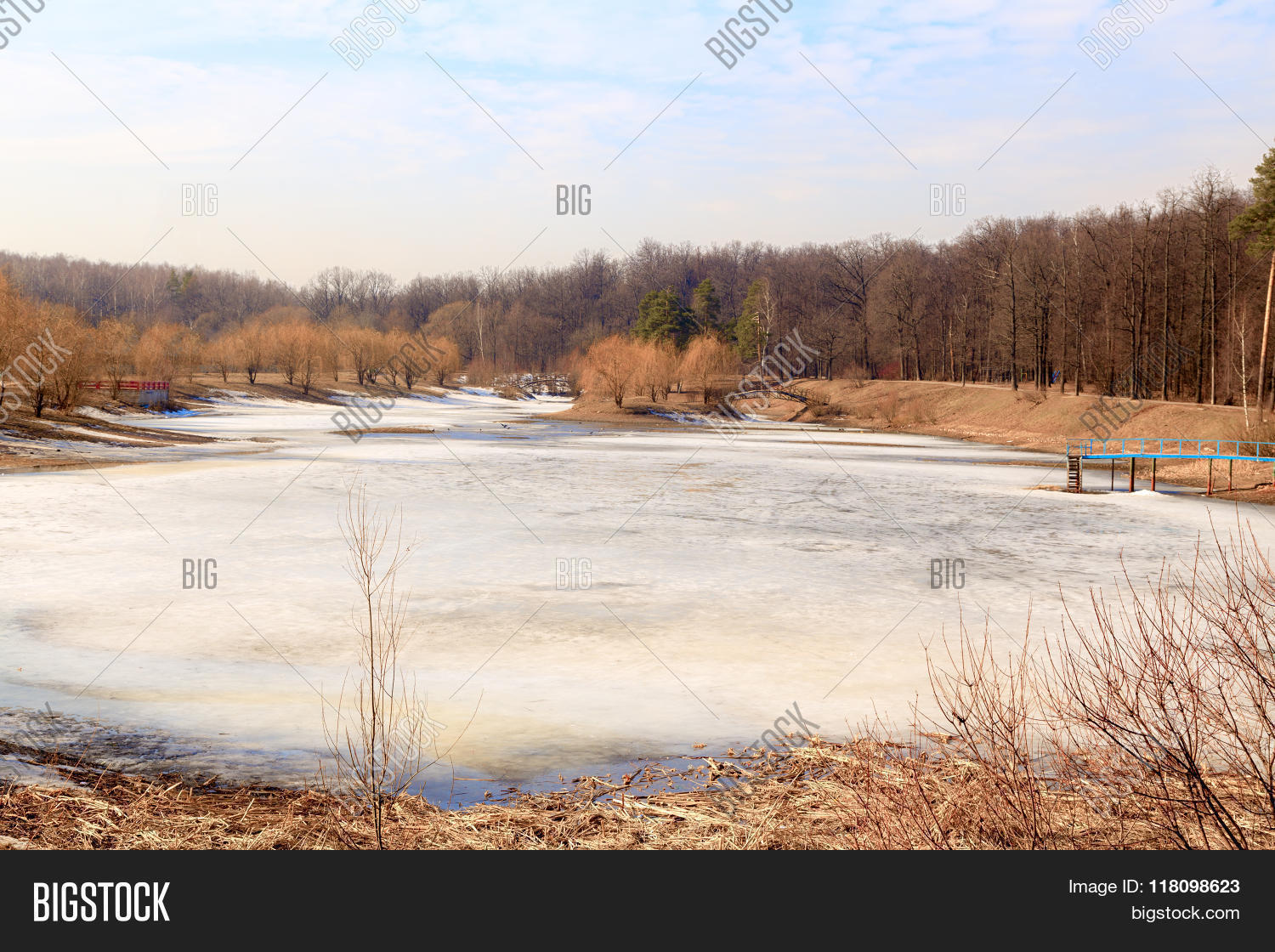 Pond Under Ice Image & Photo (Free Trial) | Bigstock