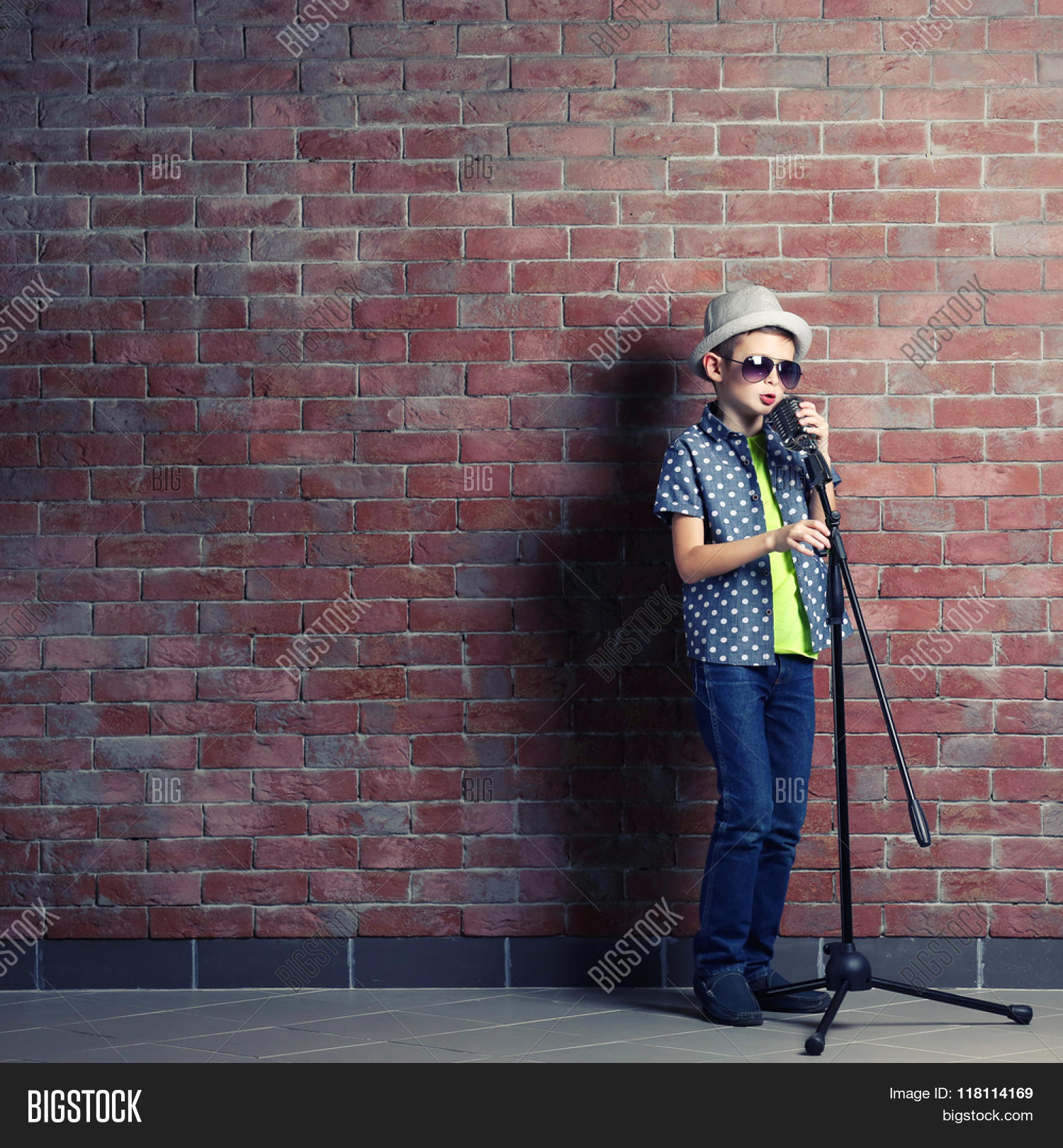 Little Boy Singing Image & Photo (Free Trial) | Bigstock