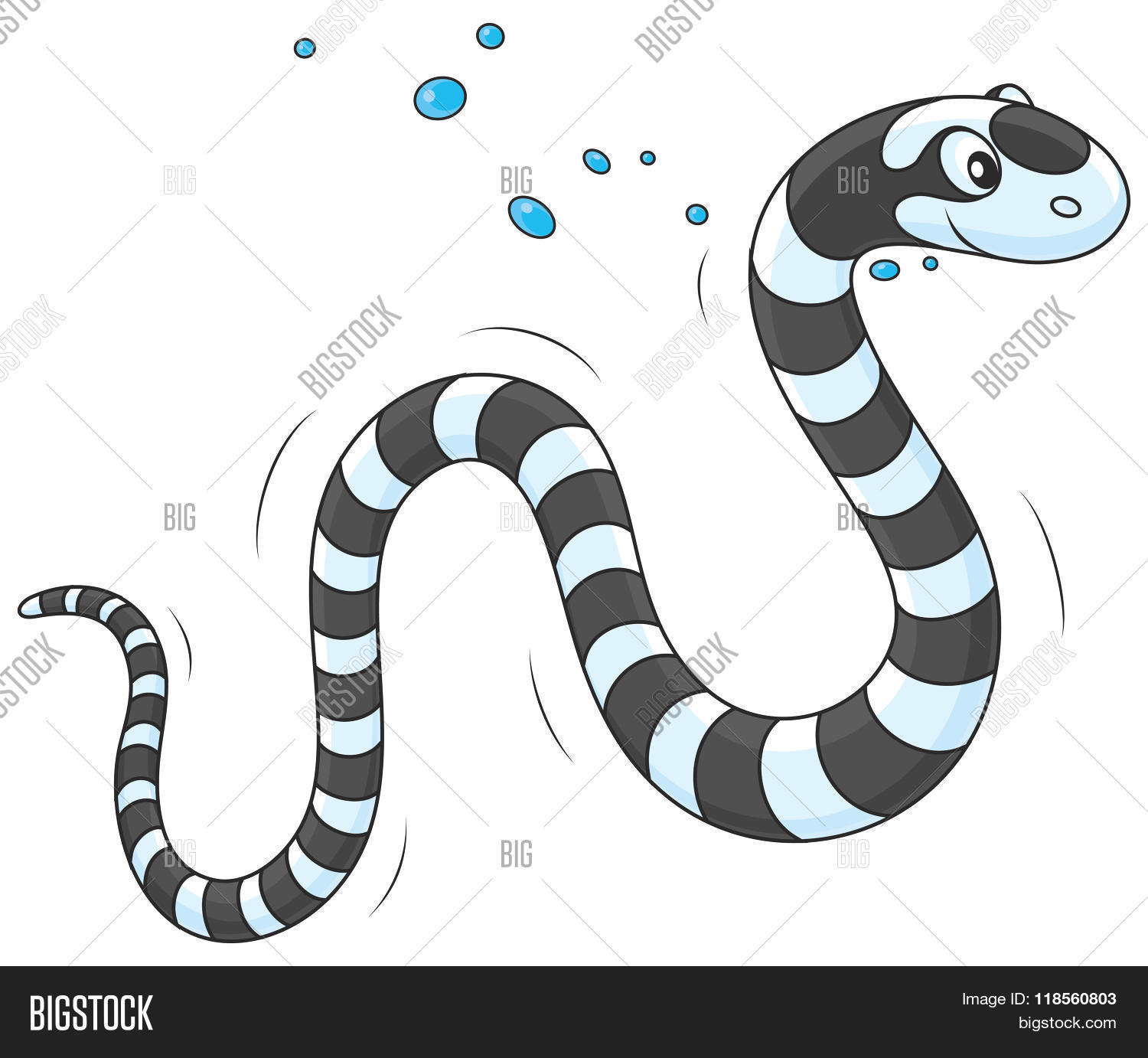 Sea Snake Vector & Photo (Free Trial) | Bigstock