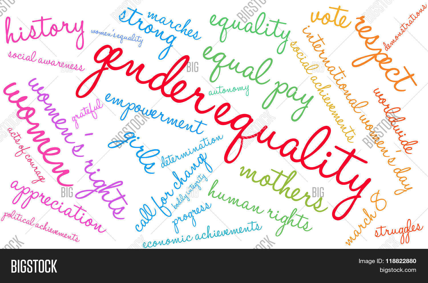 Gender Equality Word Vector & Photo (Free Trial) | Bigstock
