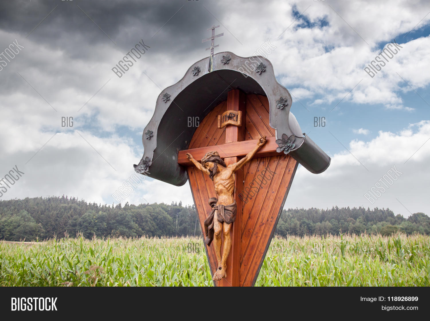 Wooden Wayside Cross Image & Photo (Free Trial) | Bigstock