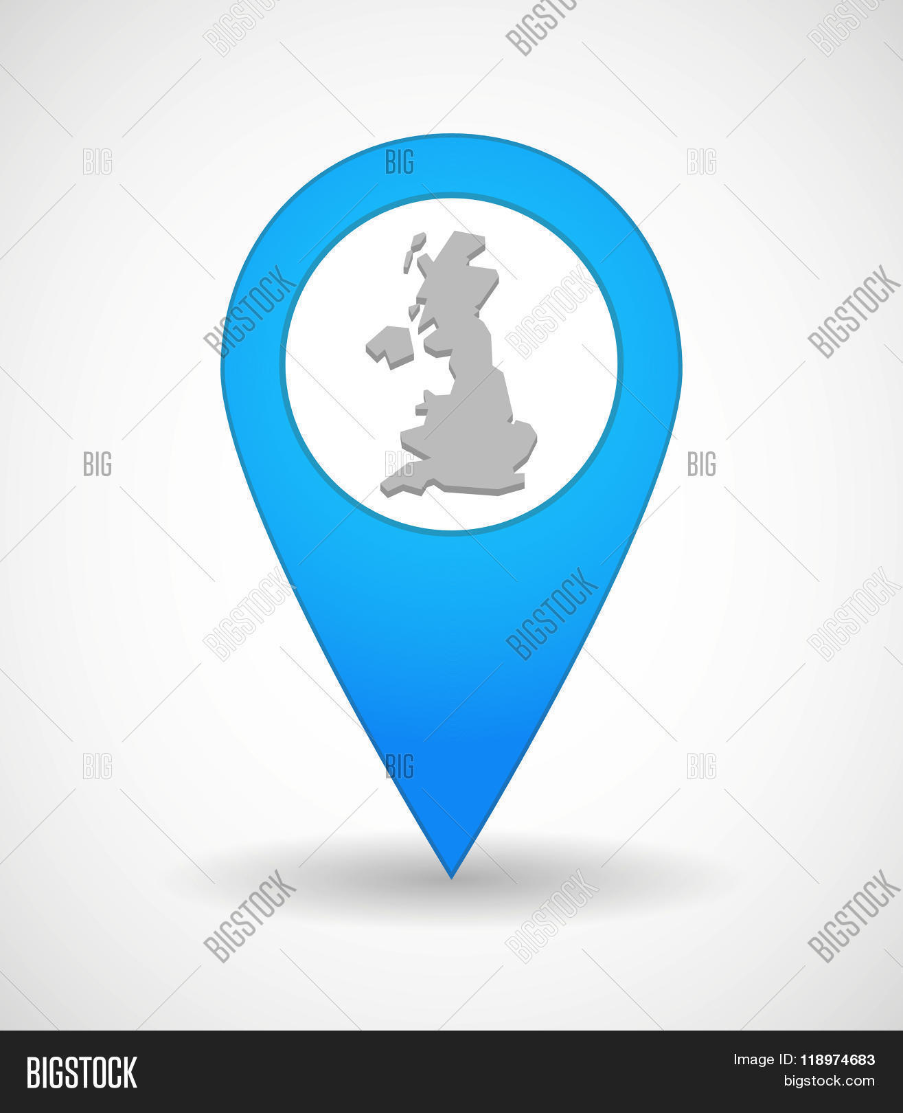 Map Mark Icon Map Vector & Photo (Free Trial) | Bigstock