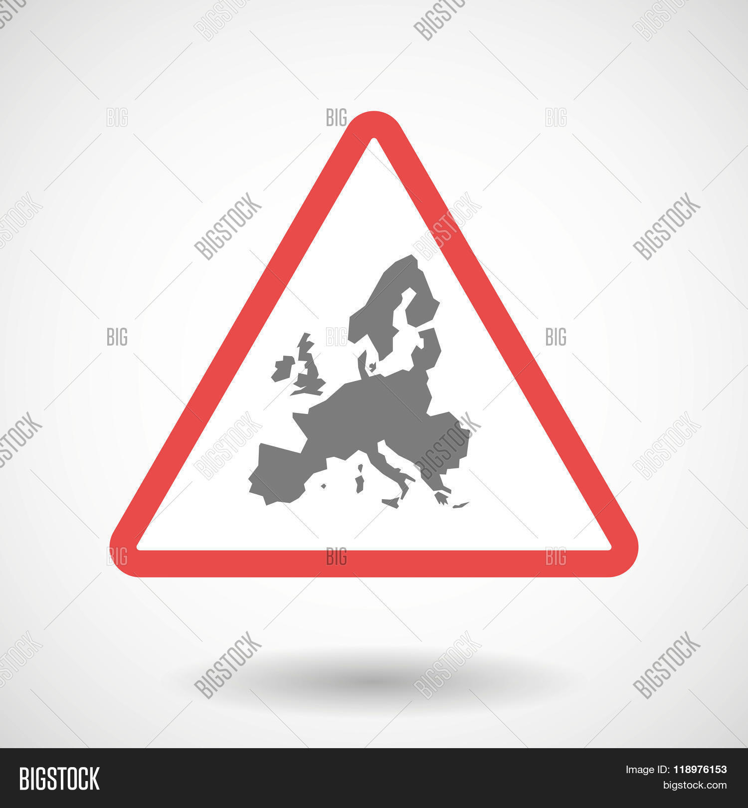 Warning Signal Icon Vector & Photo (Free Trial) | Bigstock