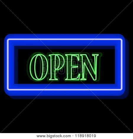 Neon Frame Open. Vector & Photo (Free Trial) | Bigstock