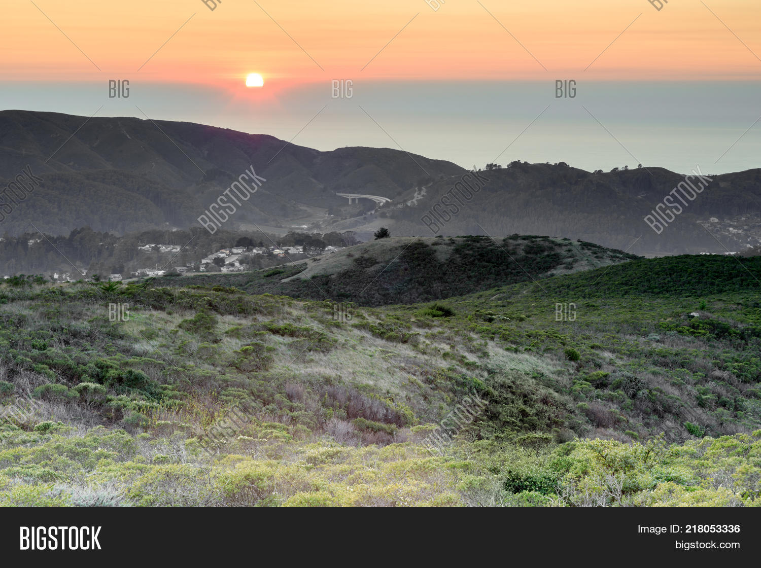 Sun Setting Over Image & Photo (Free Trial) | Bigstock