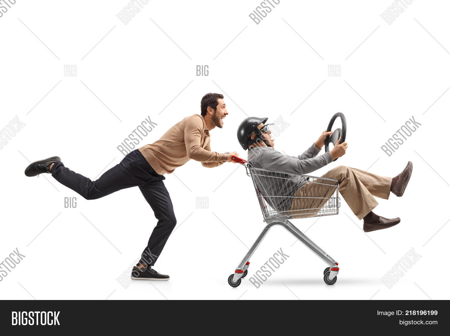 Young Man Pushing Image & Photo (Free Trial) | Bigstock