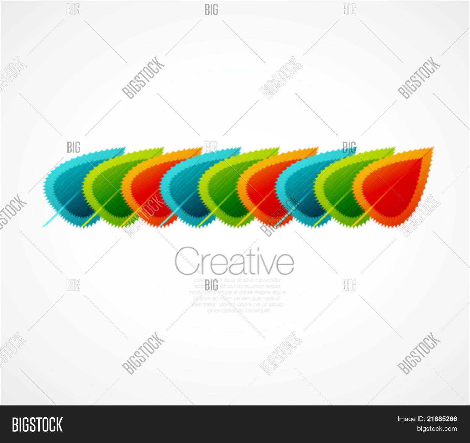 Color Leaves. Vector Vector & Photo (Free Trial) | Bigstock
