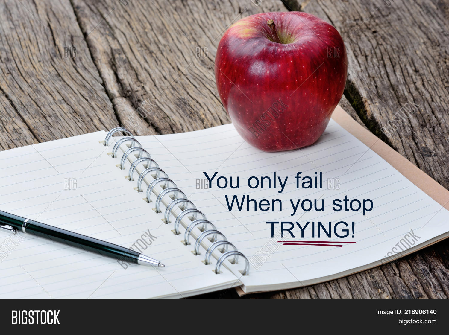 You Only Fail When You Image & Photo (Free Trial) | Bigstock